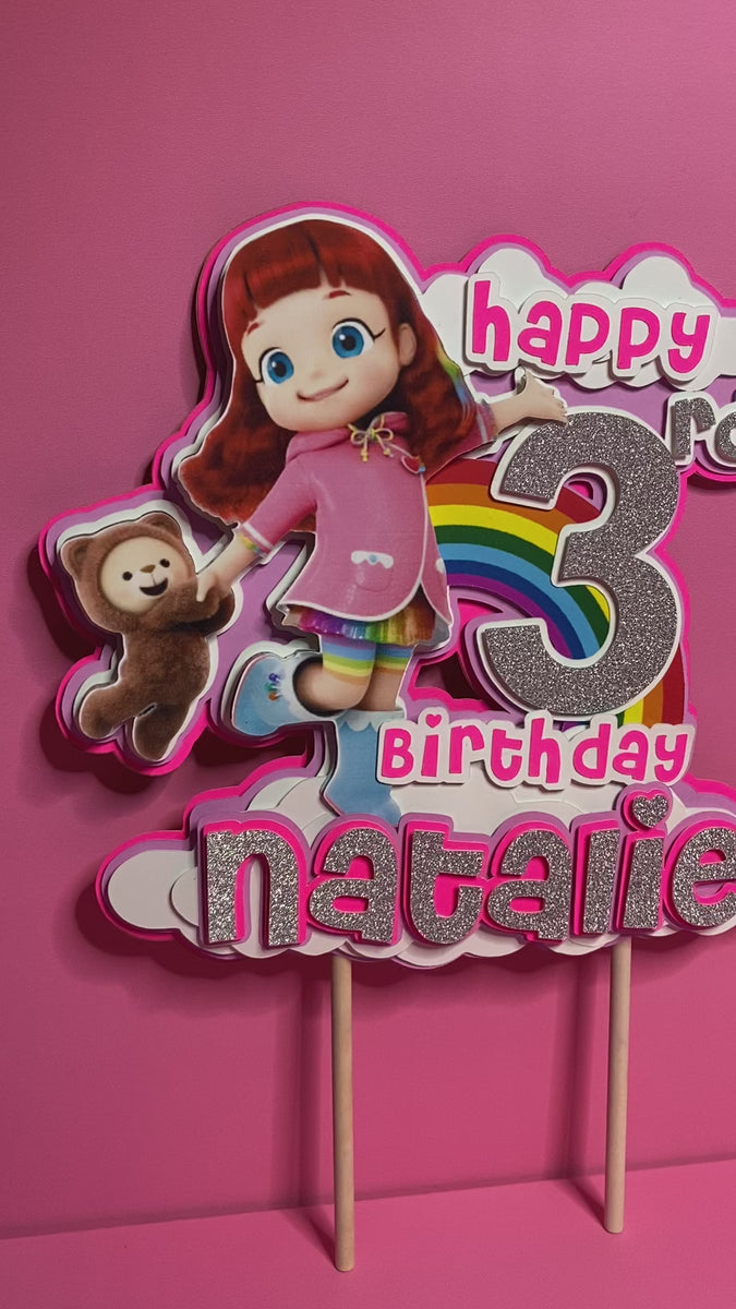 Rainbow Ruby Cake Topper – Bella's Creations XO